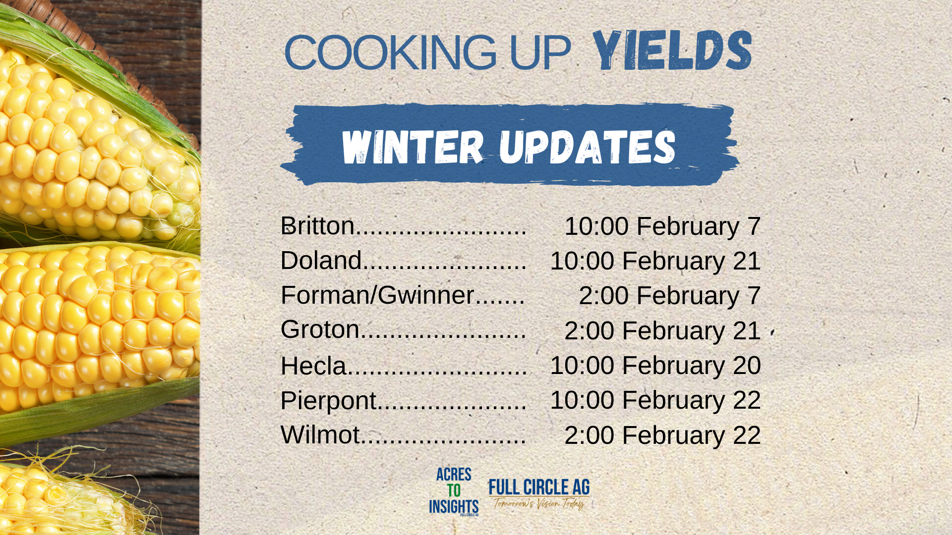 ATI Winter Update Meetings - Full Circle Ag
