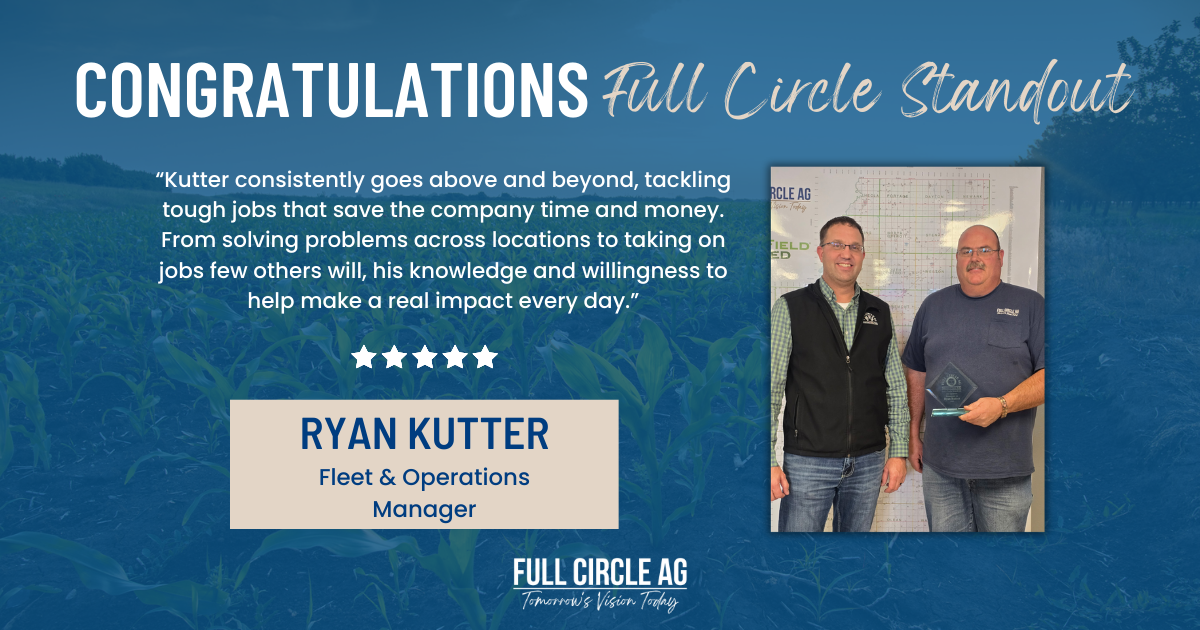 Ryan Kutter Receives Full Circle Standout Award - Full Circle Ag