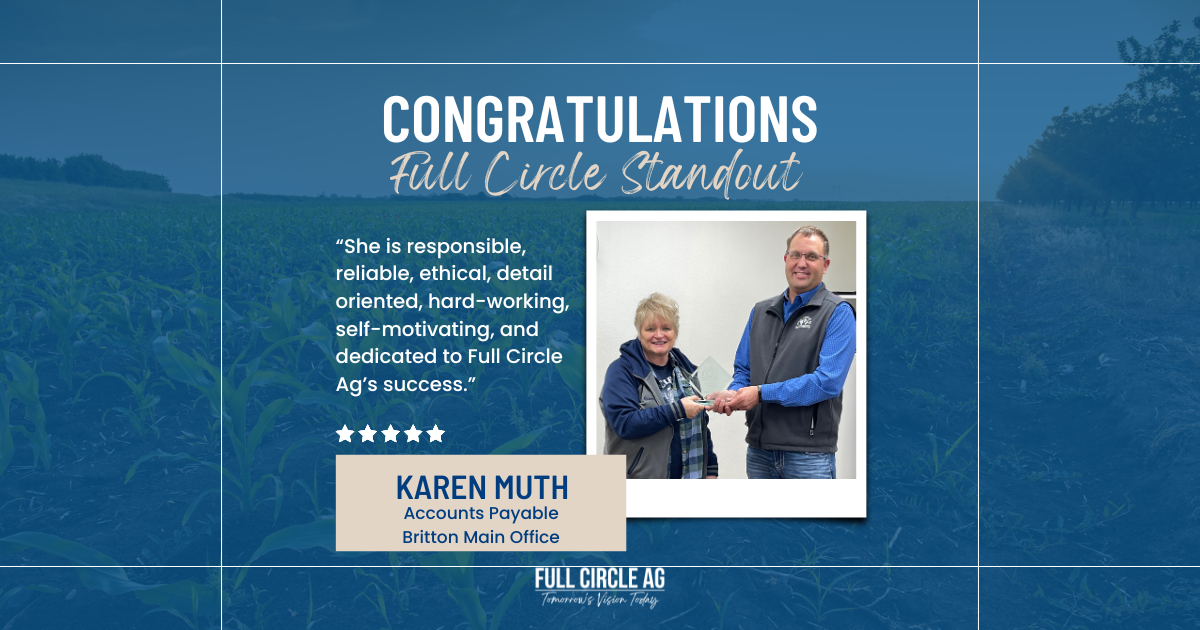 Karen Muth Receives Standout Award - Full Circle Ag